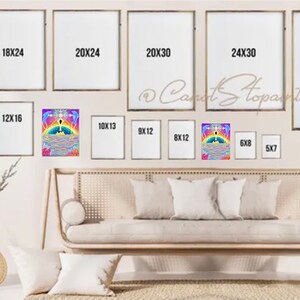 Golden Wavelengths Giclee Art Print Lemuria Dolphin Spiritual Art ...