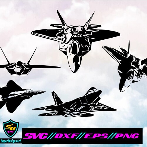 F-22 Raptor Fighter Jet Svg Military Air Craft Svg Military - Etsy