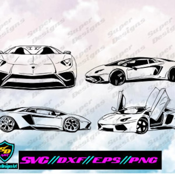 Lamborghini Svg - Etsy