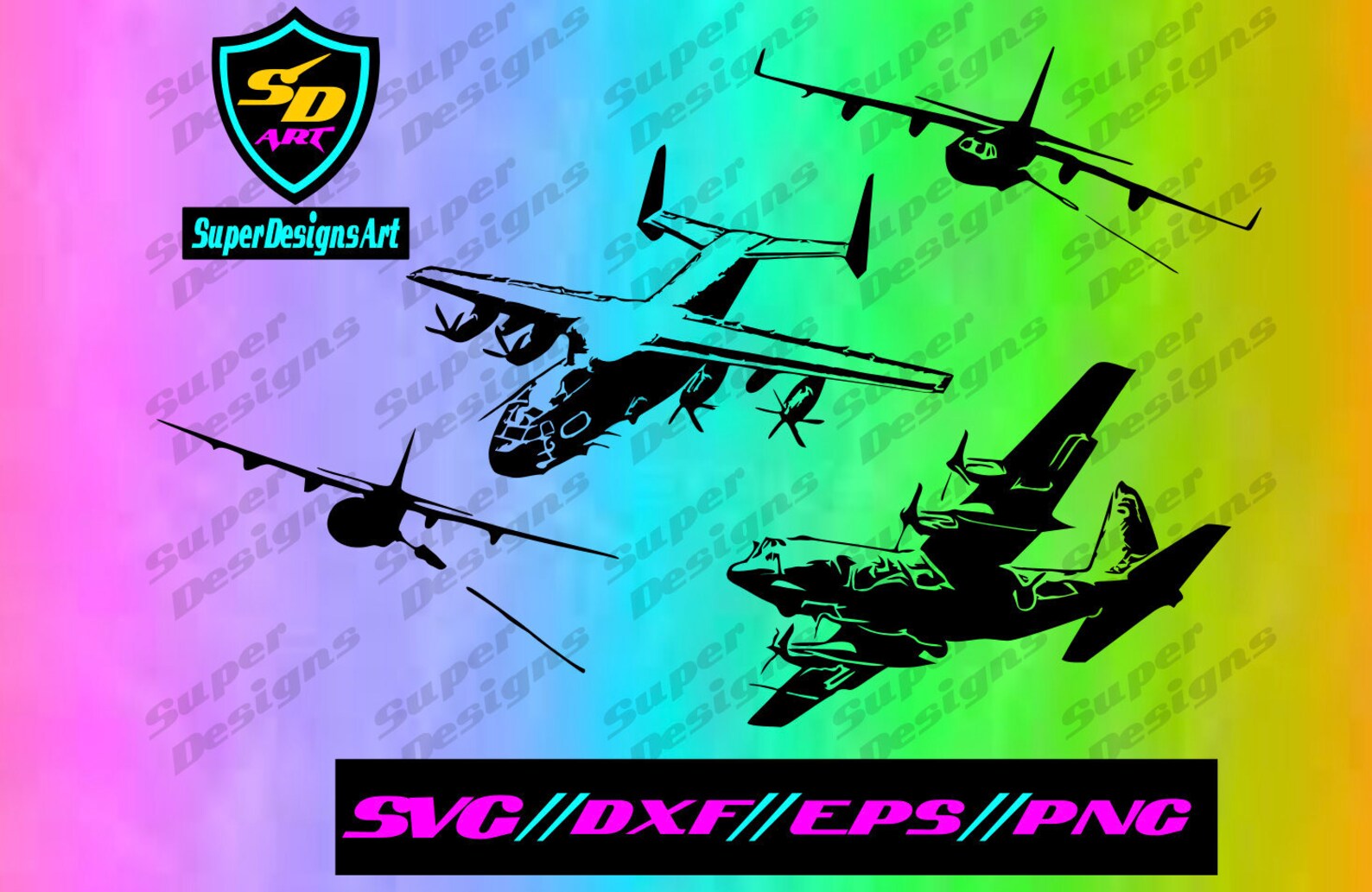 AC-130 Gunship svg military aircraft svg dxf eps png | Etsy