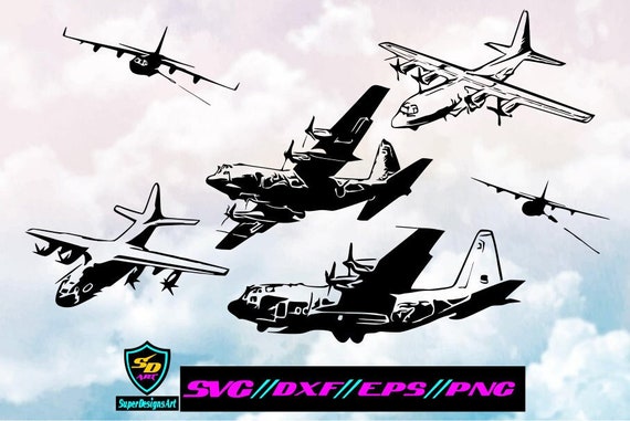 AC-130 Gunship Svg Military Aircraft Svg Dxf Eps Png - Etsy