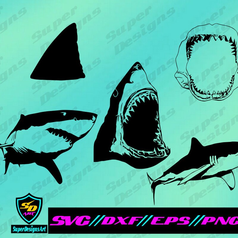 Shark Fin Svg - Etsy