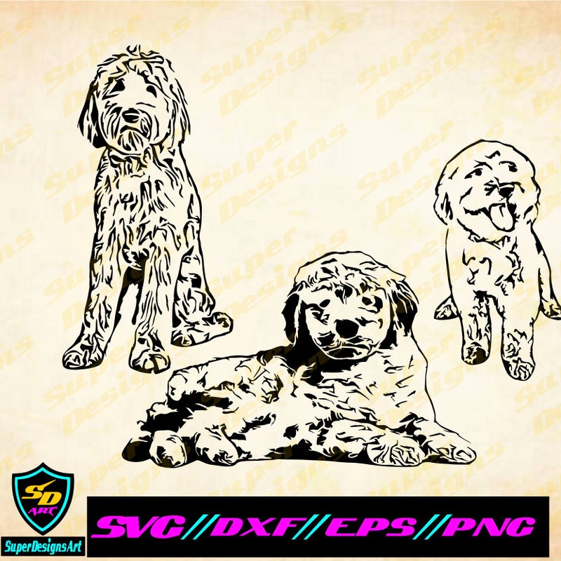 Goldendoodle Svg - Etsy