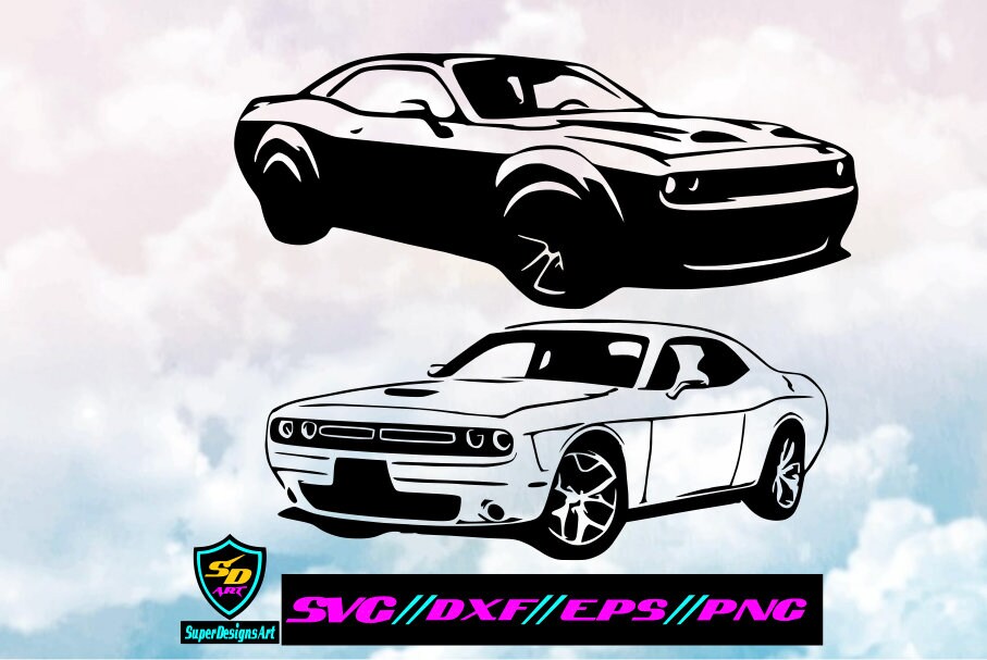 Buy Chllenger SRT Svg Muscle Car SVG Sports Car Race Car Svg Online in ...