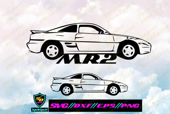 SVG Made From MR2 Design Elements JDM Sports Car Race Car / - Etsy UK