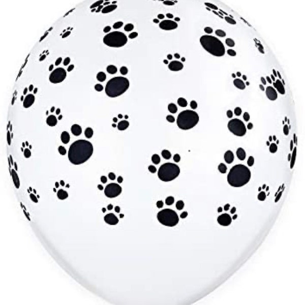 Paw Print Latex Balloons - Etsy
