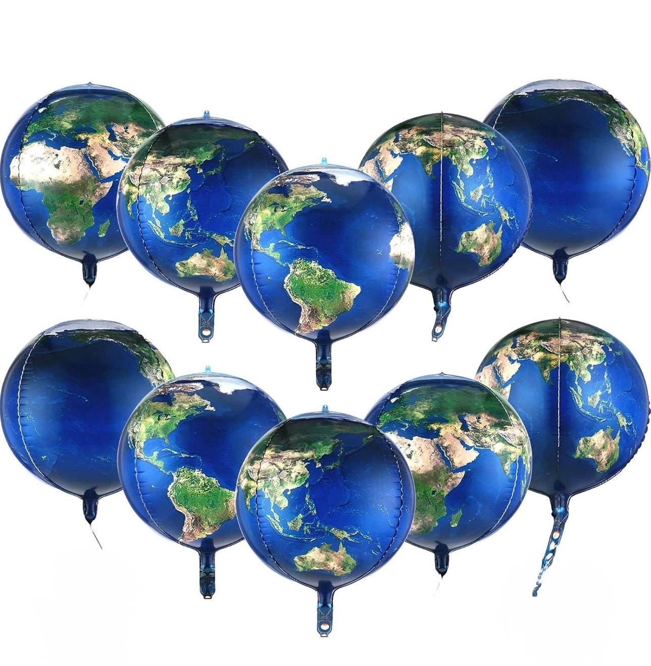 4D Earth Globe Balloon: 22 Inch World Map Party Decor - Etsy