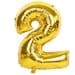 Big Gold Number Balloon 27 Inch Foil Birthday Party Balloons 1st ...