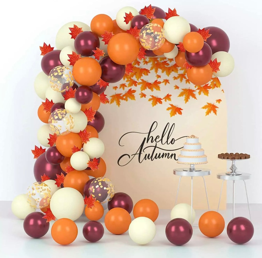 Thanksgiving Balloon Garland Arch Kit Fall Boho Balloons Autumn Balloon ...