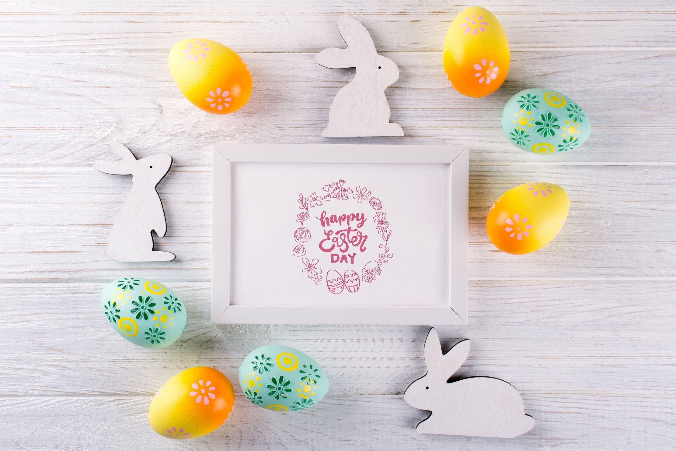 Happy Easter-easter Printable Wall Art-printable Easter Decor Easter ...