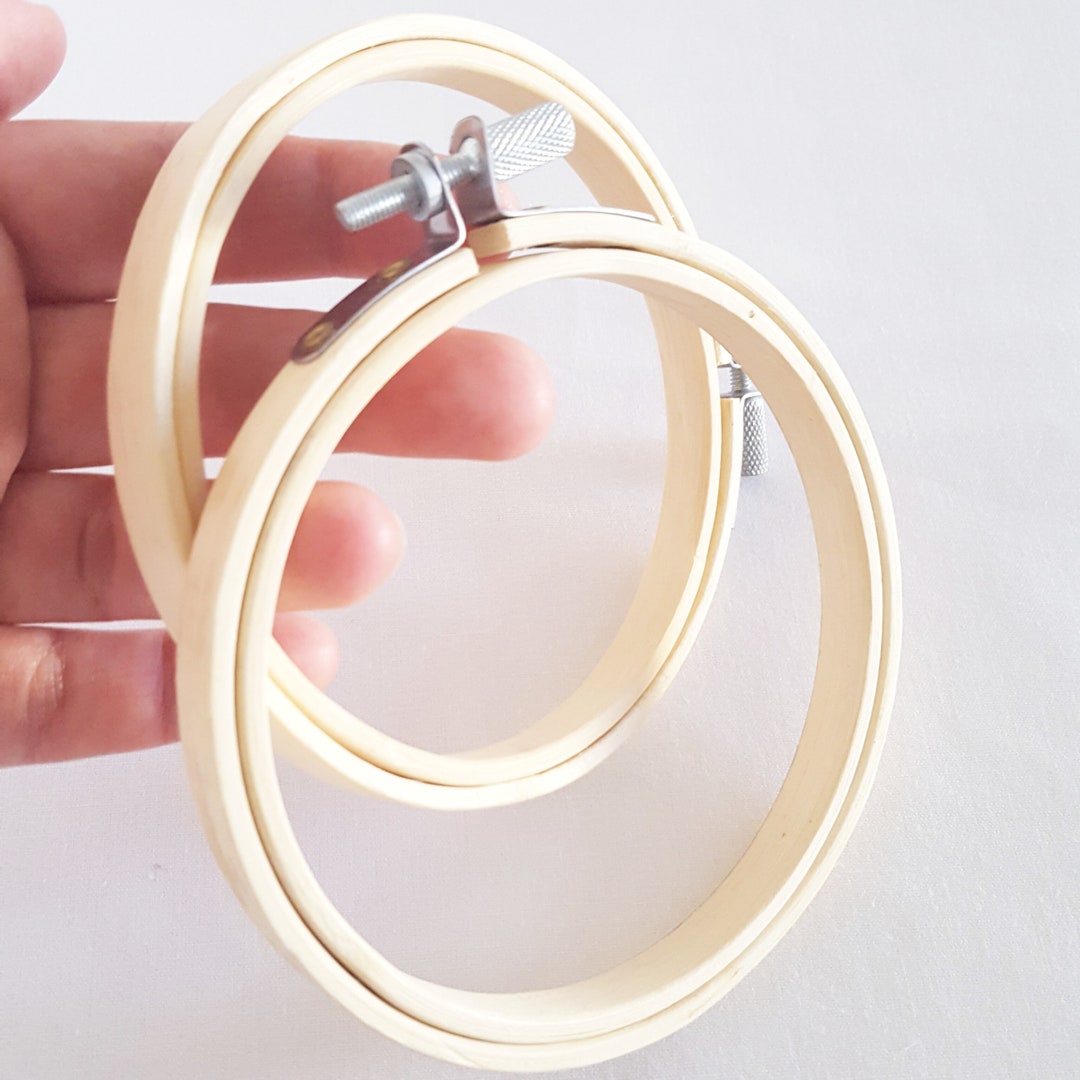 10 Cm Wooden Embroidery Hoops Frame Set Bamboo Embroidery Hoop Rings ...