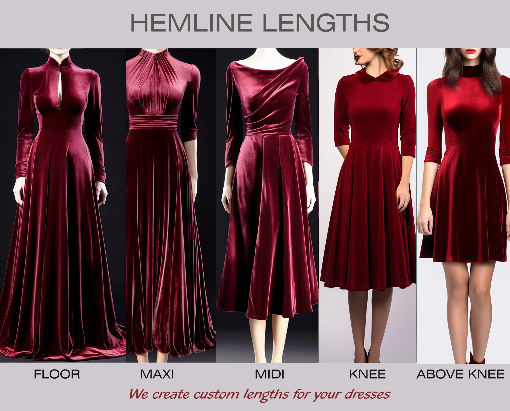 Custom Maroon Velvet Maxi Dress Retro Glam Bridesmaid Gown and Refined ...