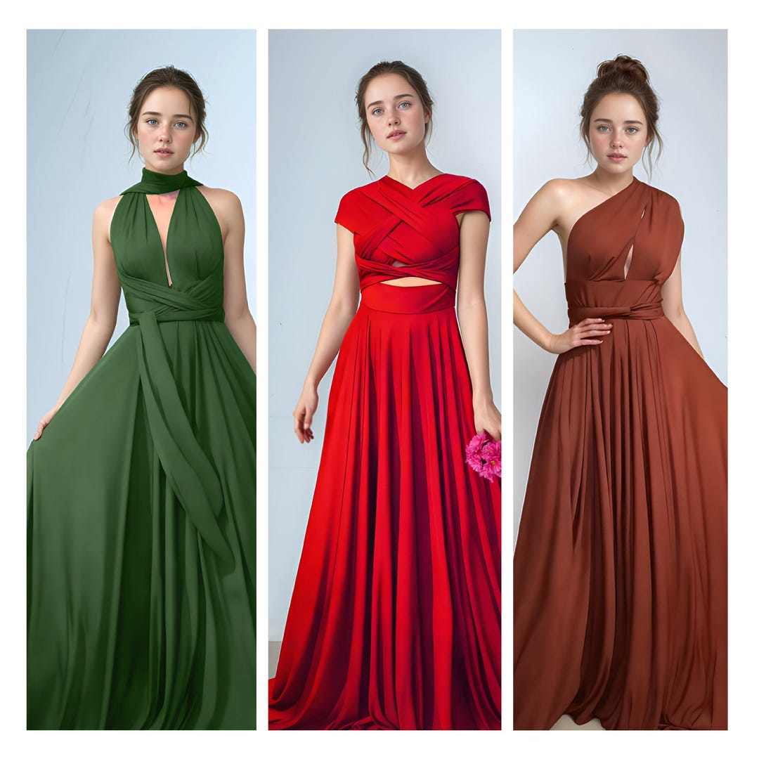Graceful Multiway Infinity Dress – Convertible Multiway Gown for ...