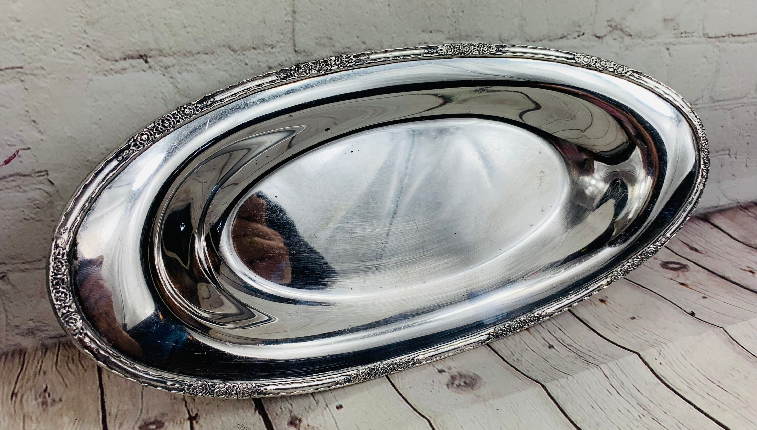 Vintage Camille International Silver Company 6019 Long Serving Tray ...