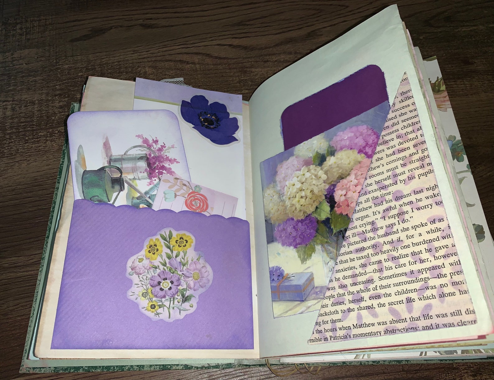 Flower Junk Journal Botanical Journal Handmade Floral | Etsy