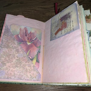 Flower Junk Journal Botanical Journal Handmade Floral | Etsy