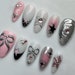 Pink Freestyle 3D Gel Nails: Trendy Press on Nails With - Etsy