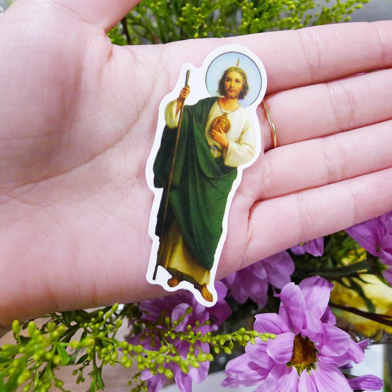 Saint Jude Sticker San Judas Sticker Religious Sticker - Etsy
