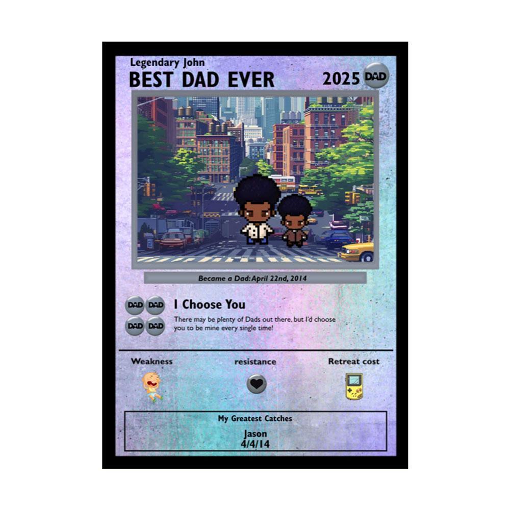 Personalized Poke Father's Day Card - Custom Gift for Dad ...