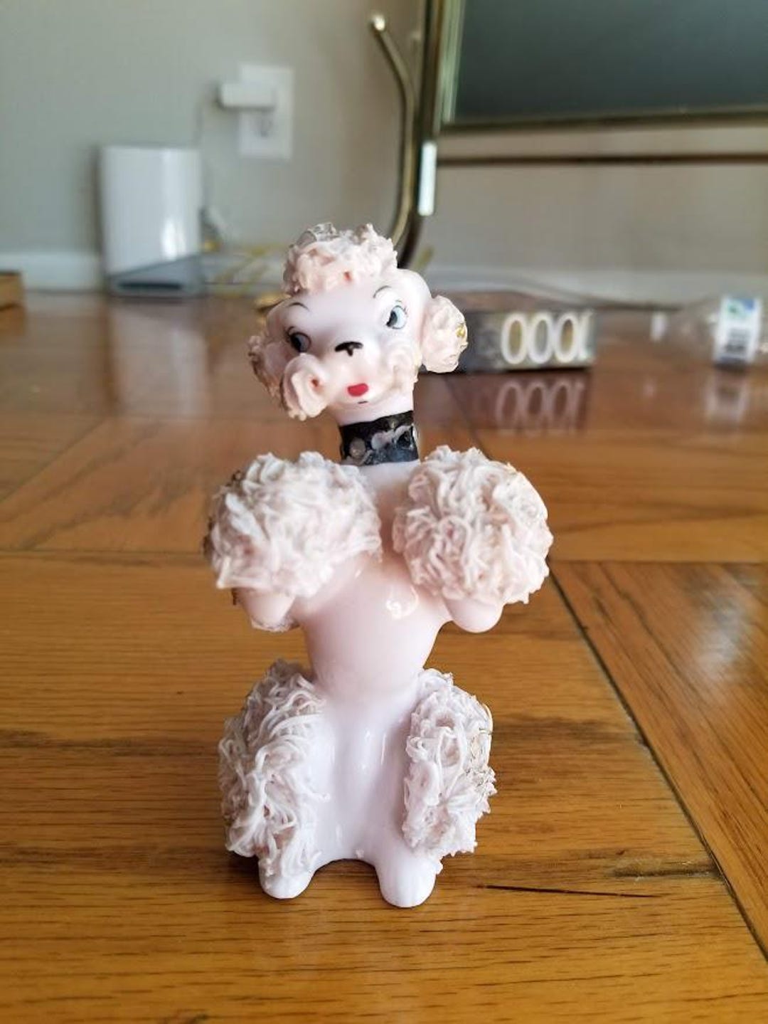 Vintage | Vintage Light Pink Poodle Figurine | Vintage Spaghetti Poodle ...