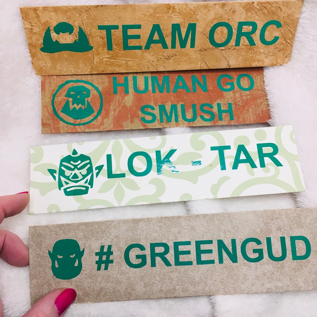 Orc Bookmarks Made From Recycled Wallpaper, Bookish Gift for Him ...