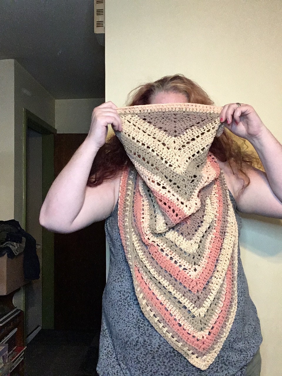 Neapolitan Crochet Hooded Scarf: Lightweight Cotton Summer Shawl - Etsy