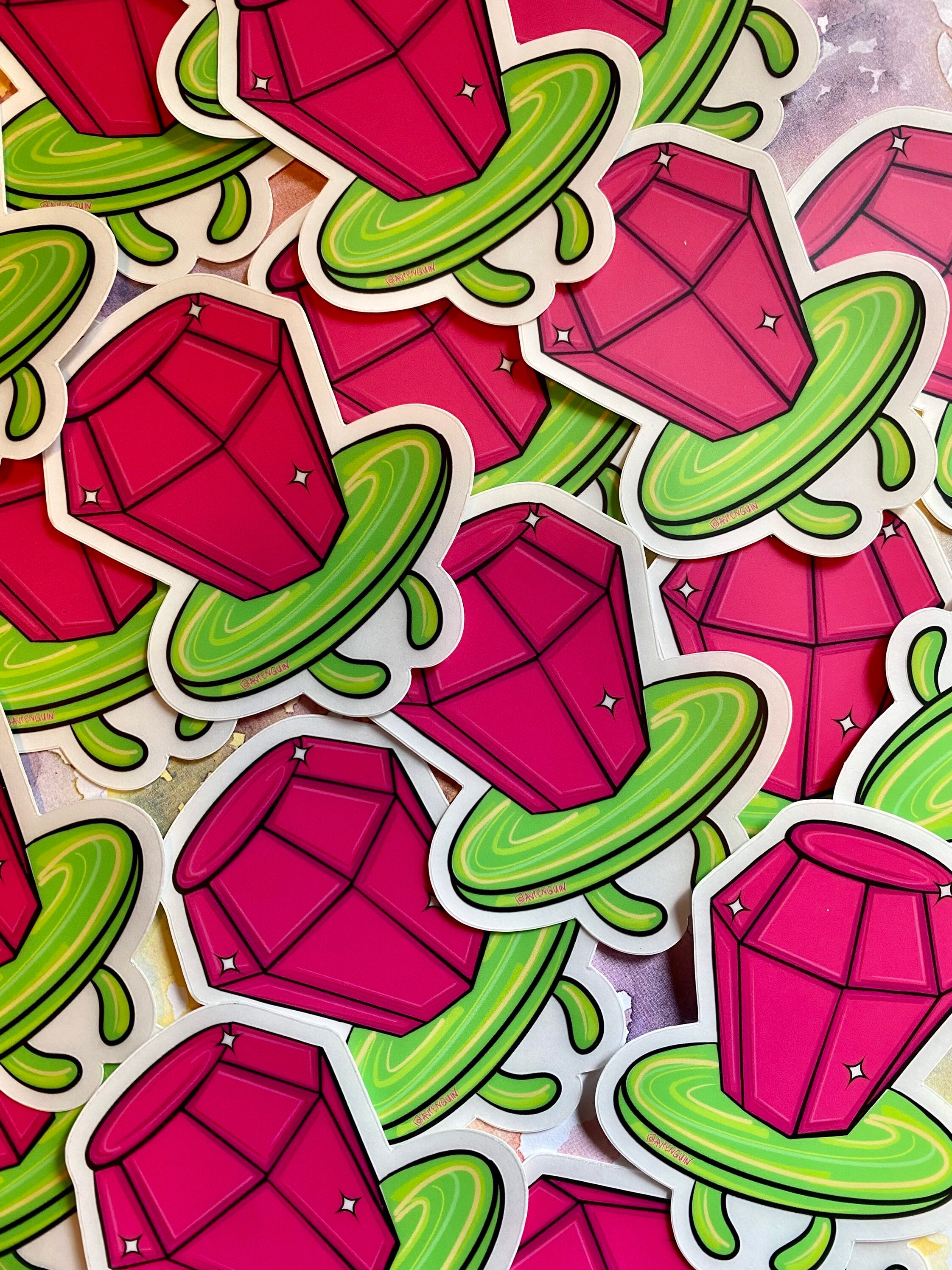 Clear Ring POP Sticker - Etsy