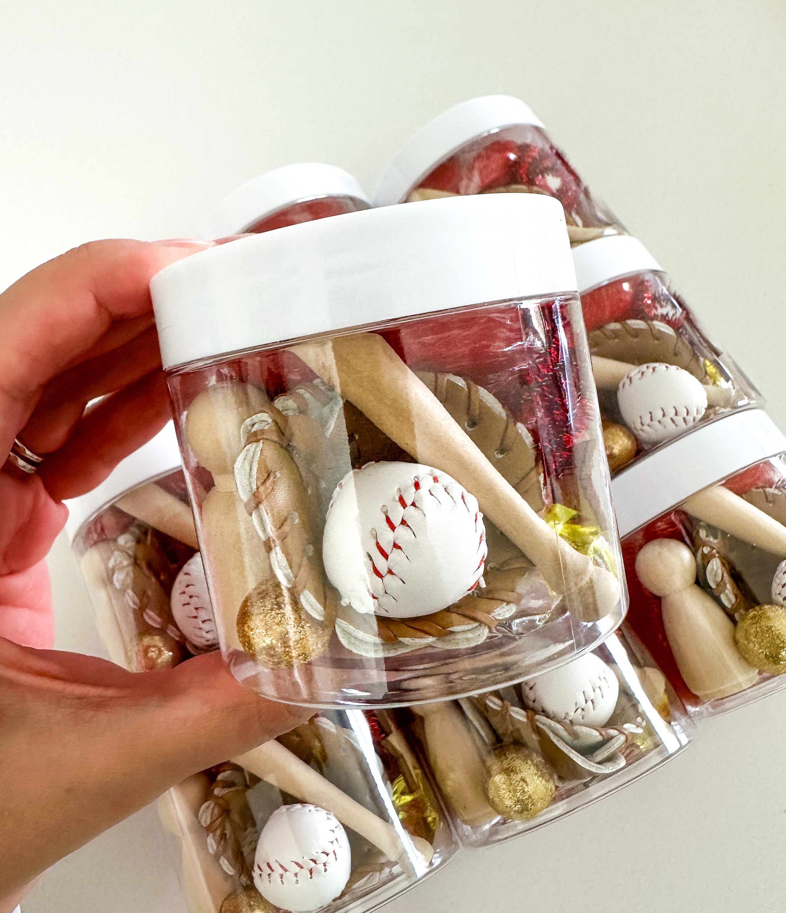 Baseball Party Favor Play Dough Personalized Baseball Birthday Party ...