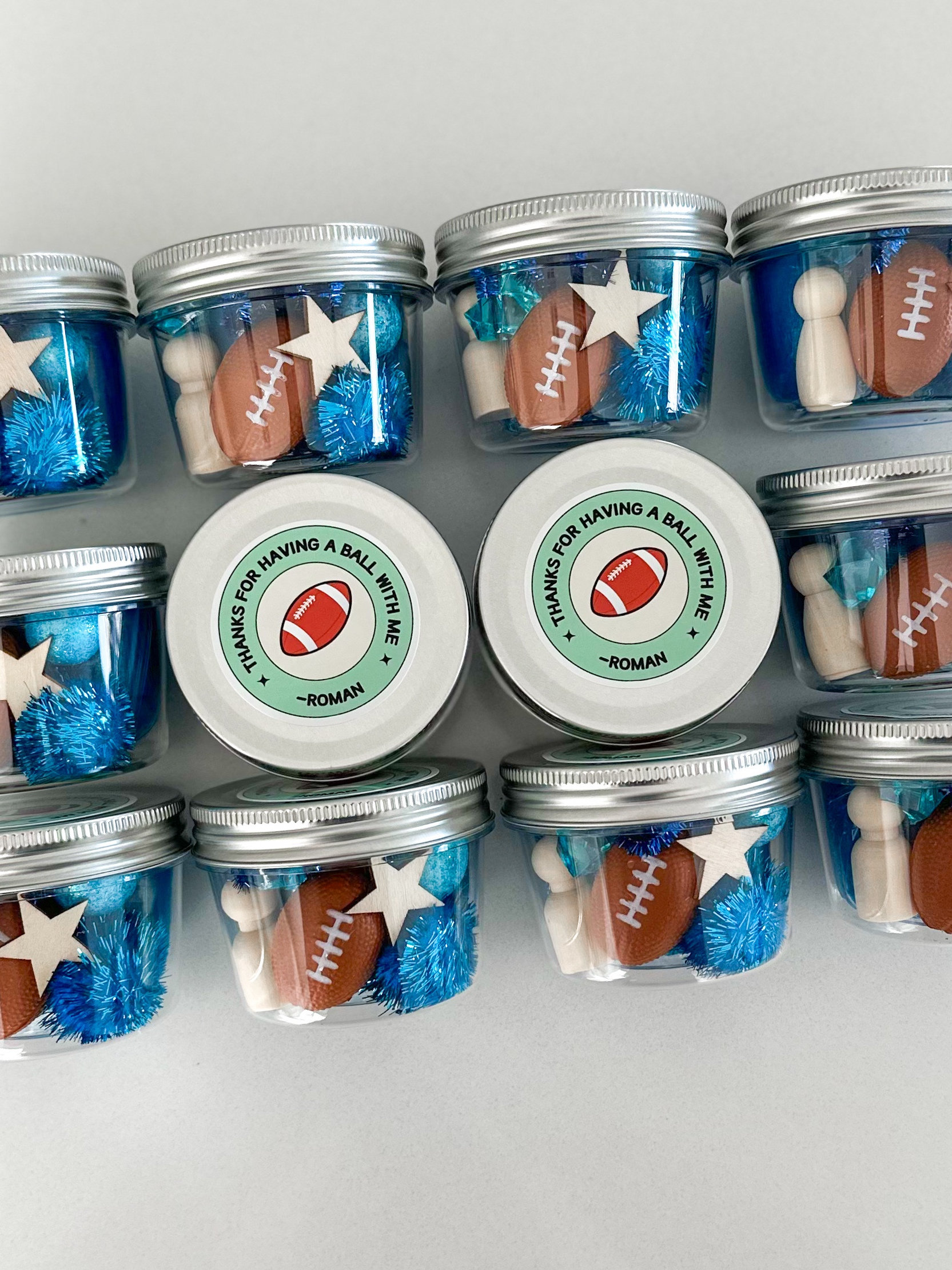 Football Party Favors Playdough Sports Party Favors Football Play Dough ...