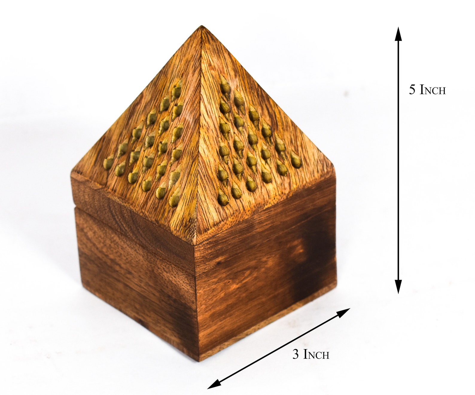 Handmade Wooden Pyramid Incense Burner Box: Home Decor - Etsy