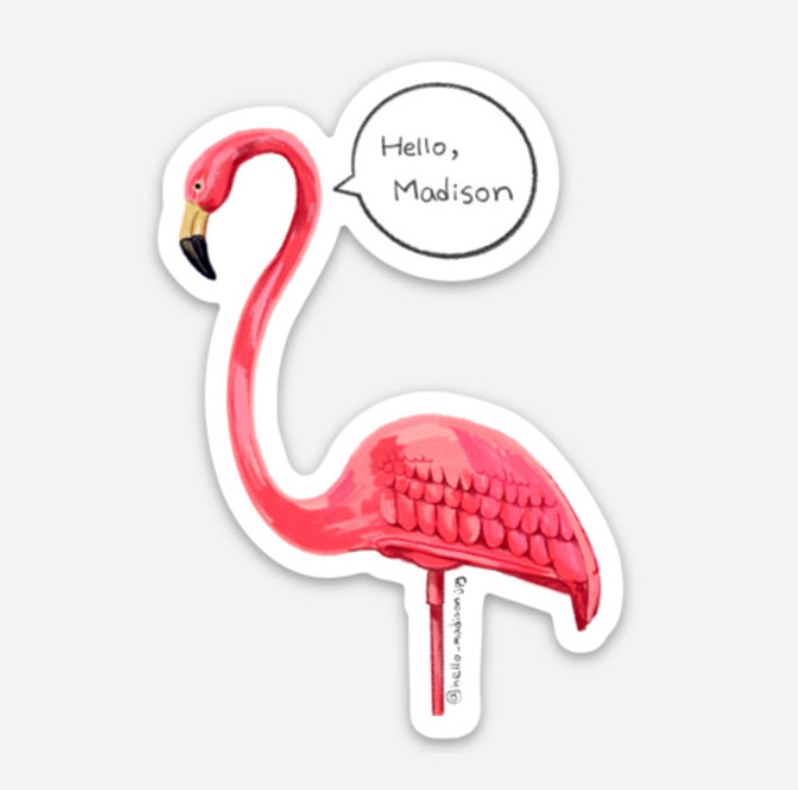 Flamingo, UW Flamingo Sticker, Fill the Hill, Uw–madison Alumni, Decal ...