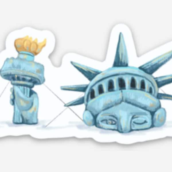 Lady Liberty Sticker - Etsy