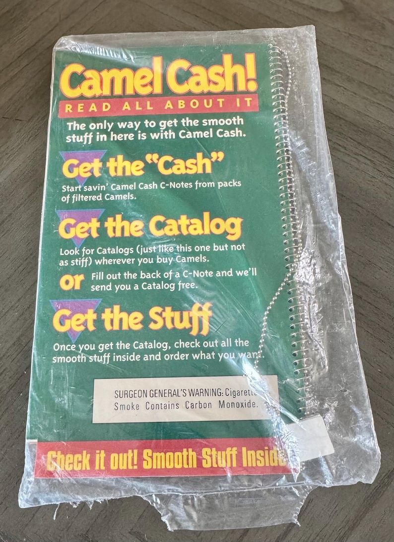 Camel Cash Catalog: Joe Camel Collectible, Volume 4, 1993 - Etsy