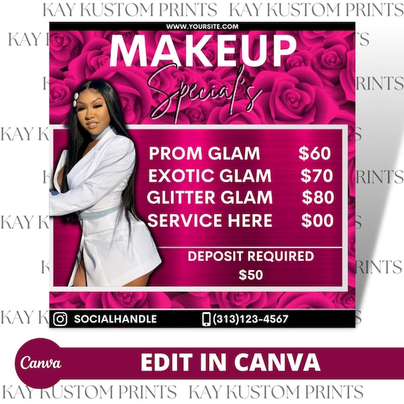 Glam Makeup Flyers