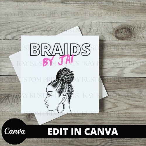 DIY Braider Logo| Edit Yourself Logo Design| Boutique Logo| Fashion ...