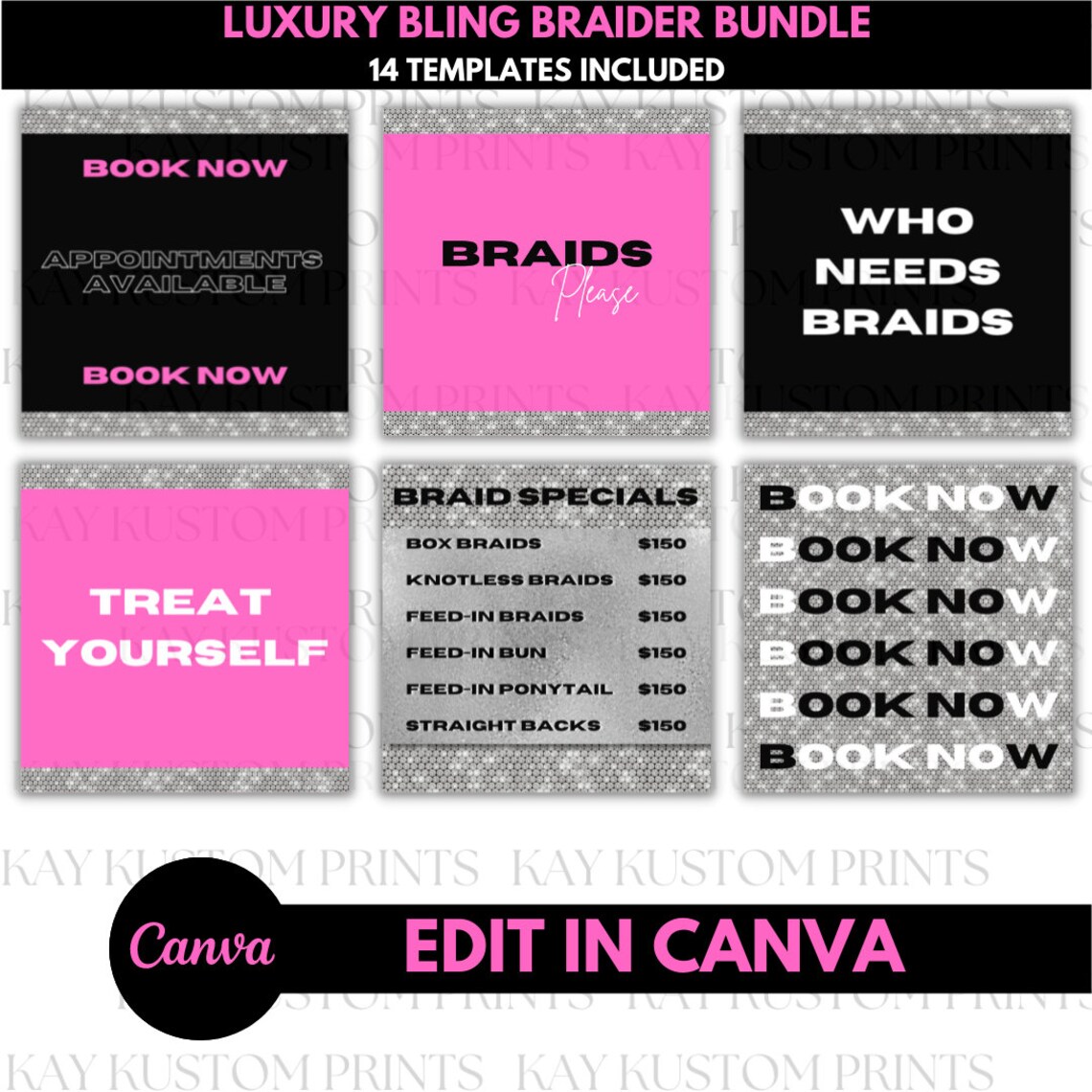 Braider Social Media Flyer| DIY Hair Flyer| Hair Braider Flyer ...