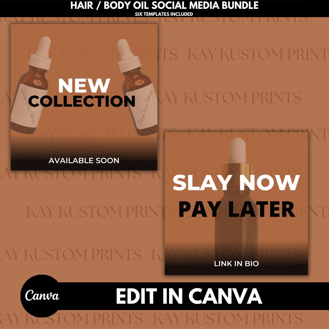 Hair Oil Social Media Flyer| DIY Body Oil Flyer| Hair Oil Flyer ...