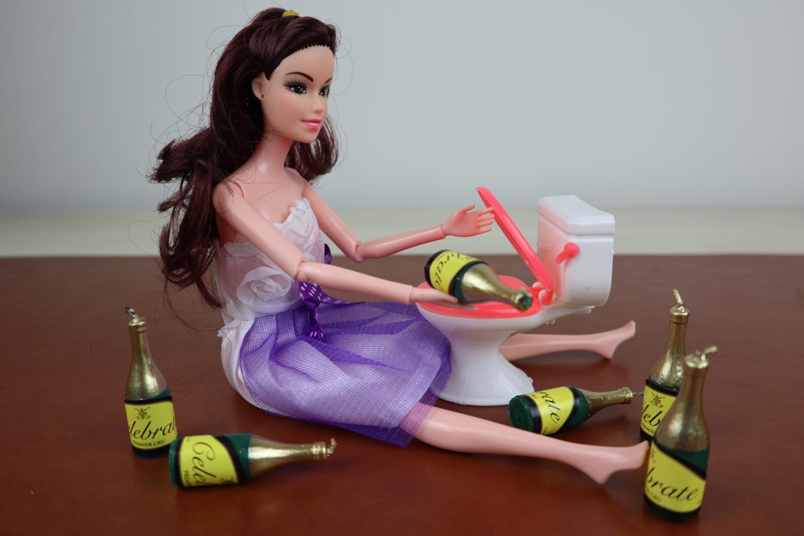 Drunk Doll Cake Topper Funny Decoration Kit aka Drunk Barbie | Etsy