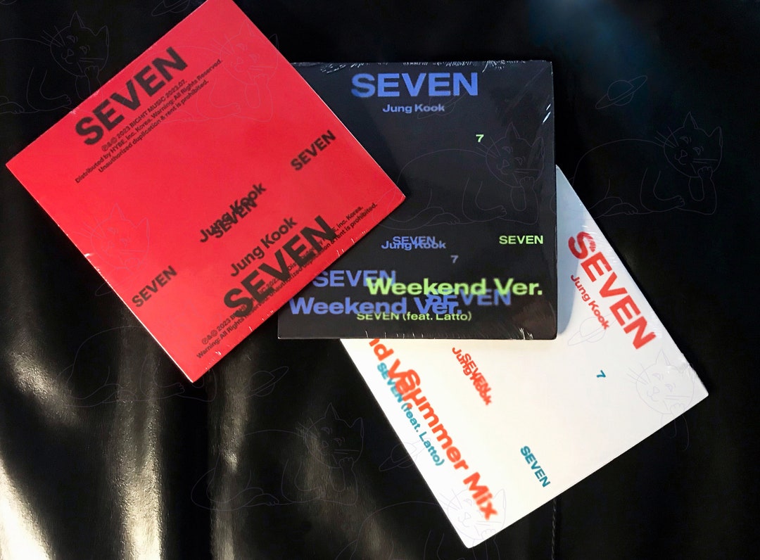 Jung Kook of BTS OFFICIAL "seven" Single -CD (sealed & Brand New) - Etsy