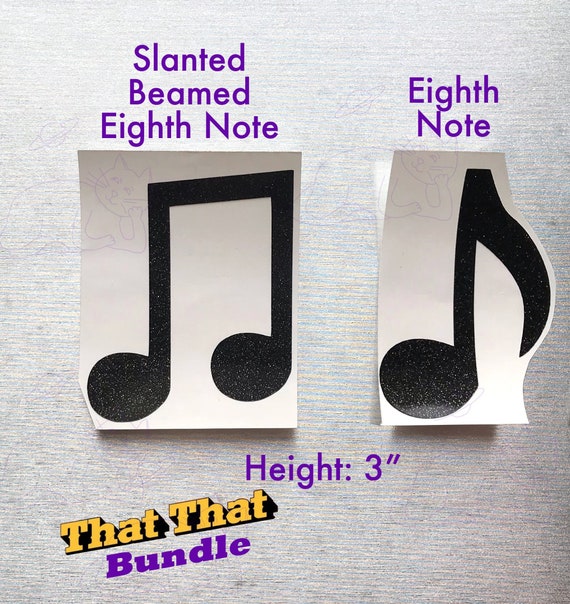 Music Notes Vinyl Decals Car RV Marine Decals Laptop Mug - Etsy