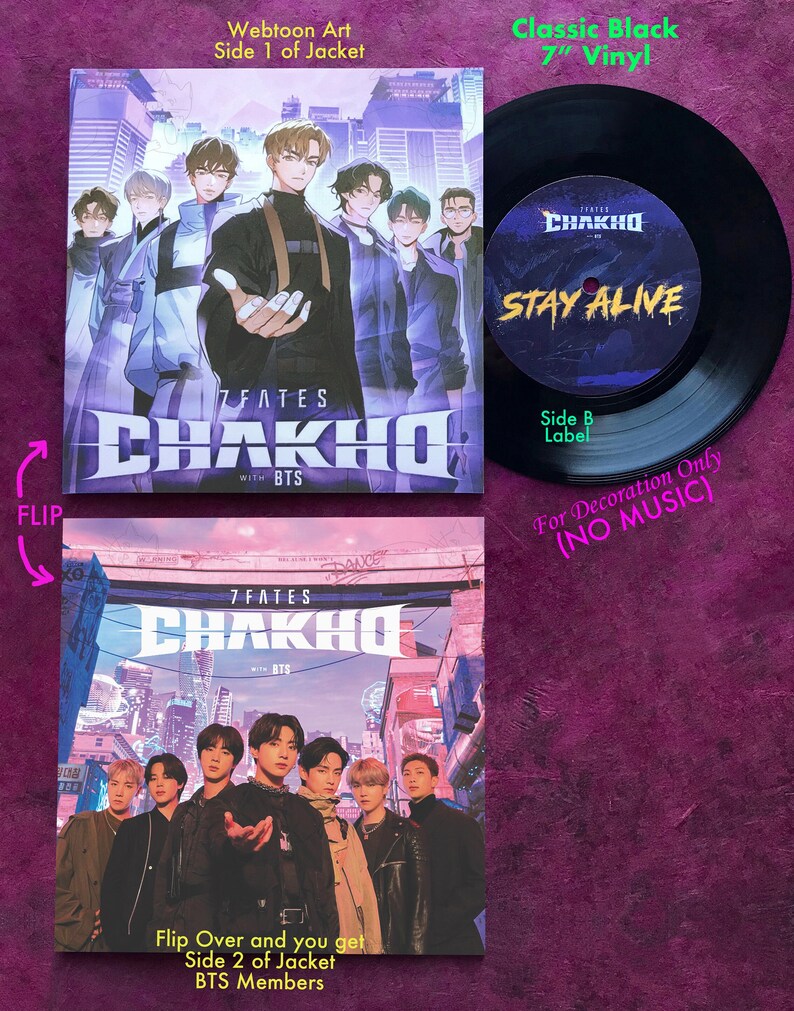 BTS 7 Fates Chakho | Stay Alive JK Suga | 7" and Jacket - for ...