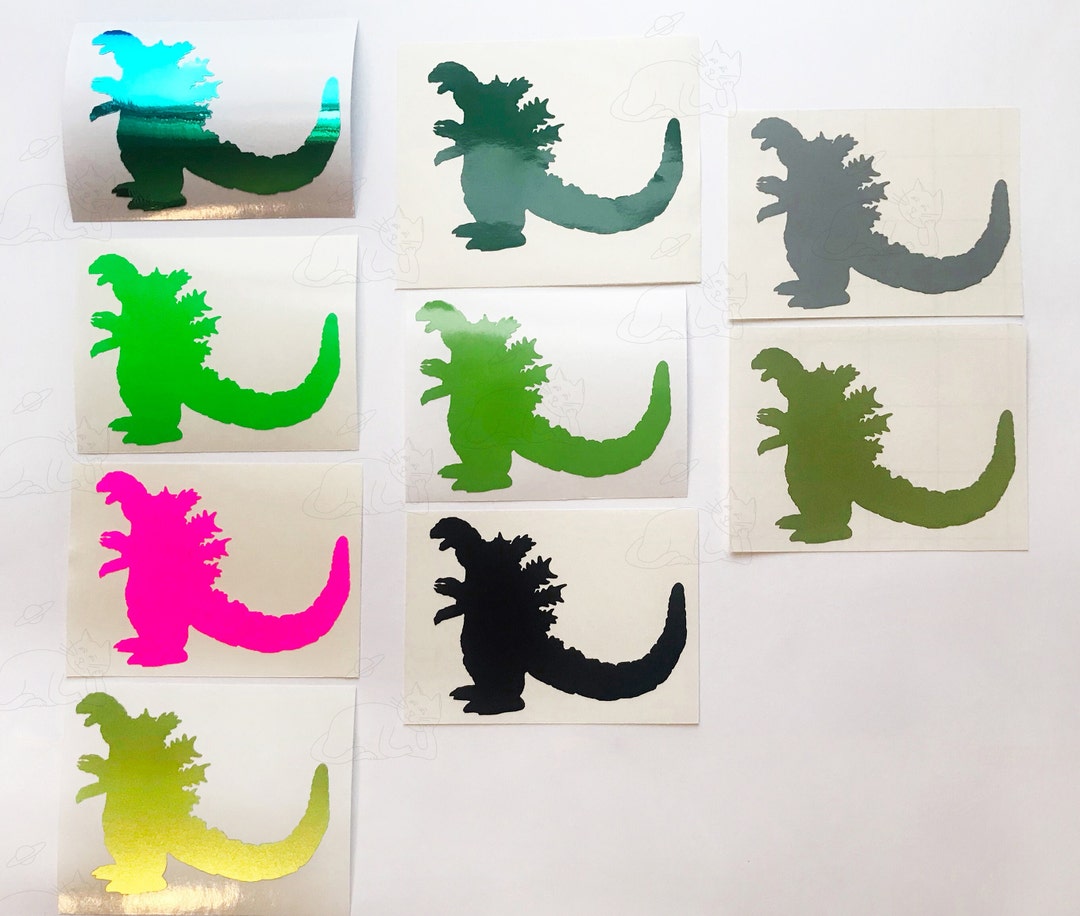 Godzilla Vinyl Decals | Car Window RV Decals | Laptop Mug Cup Tumbler ...