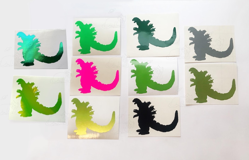 Godzilla Vinyl Decals | Car Window RV Decals | Laptop Mug Cup Tumbler ...