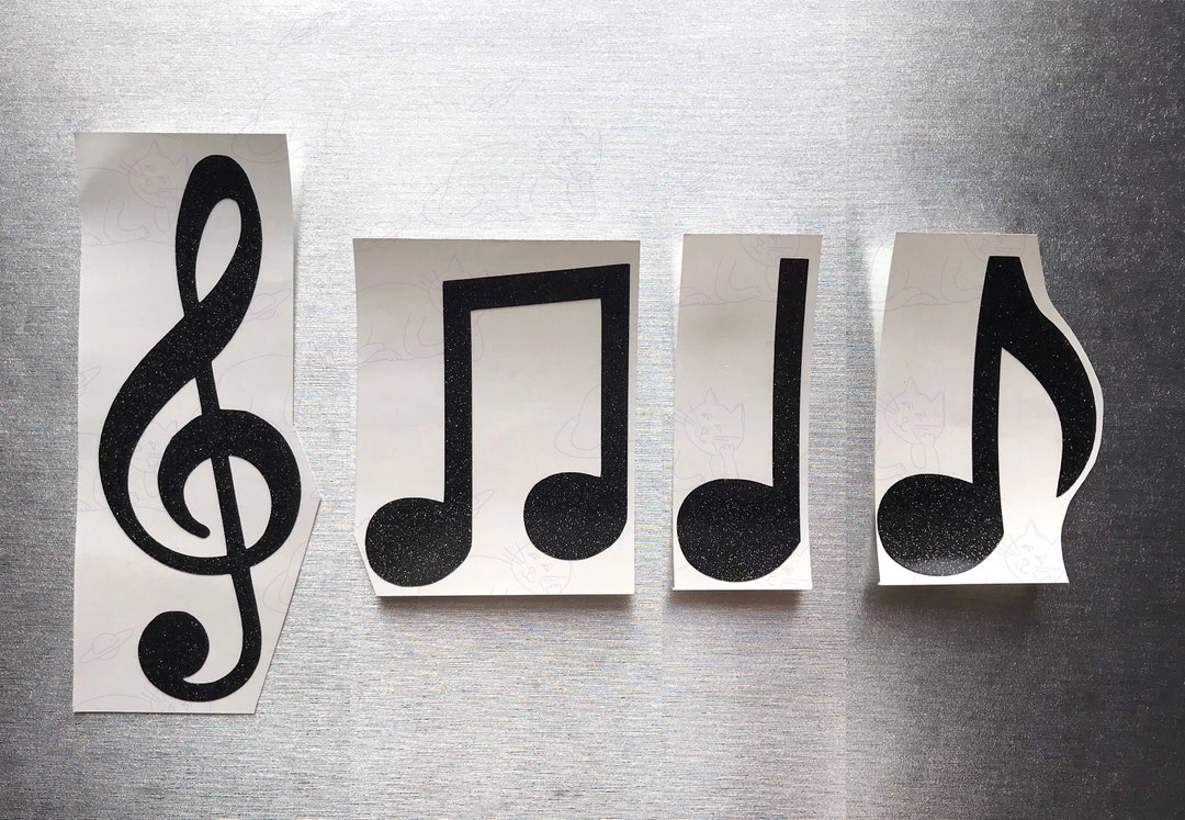 Music Notes Vinyl Decals | Car RV Marine Decals | Laptop Mug Cup Decal ...