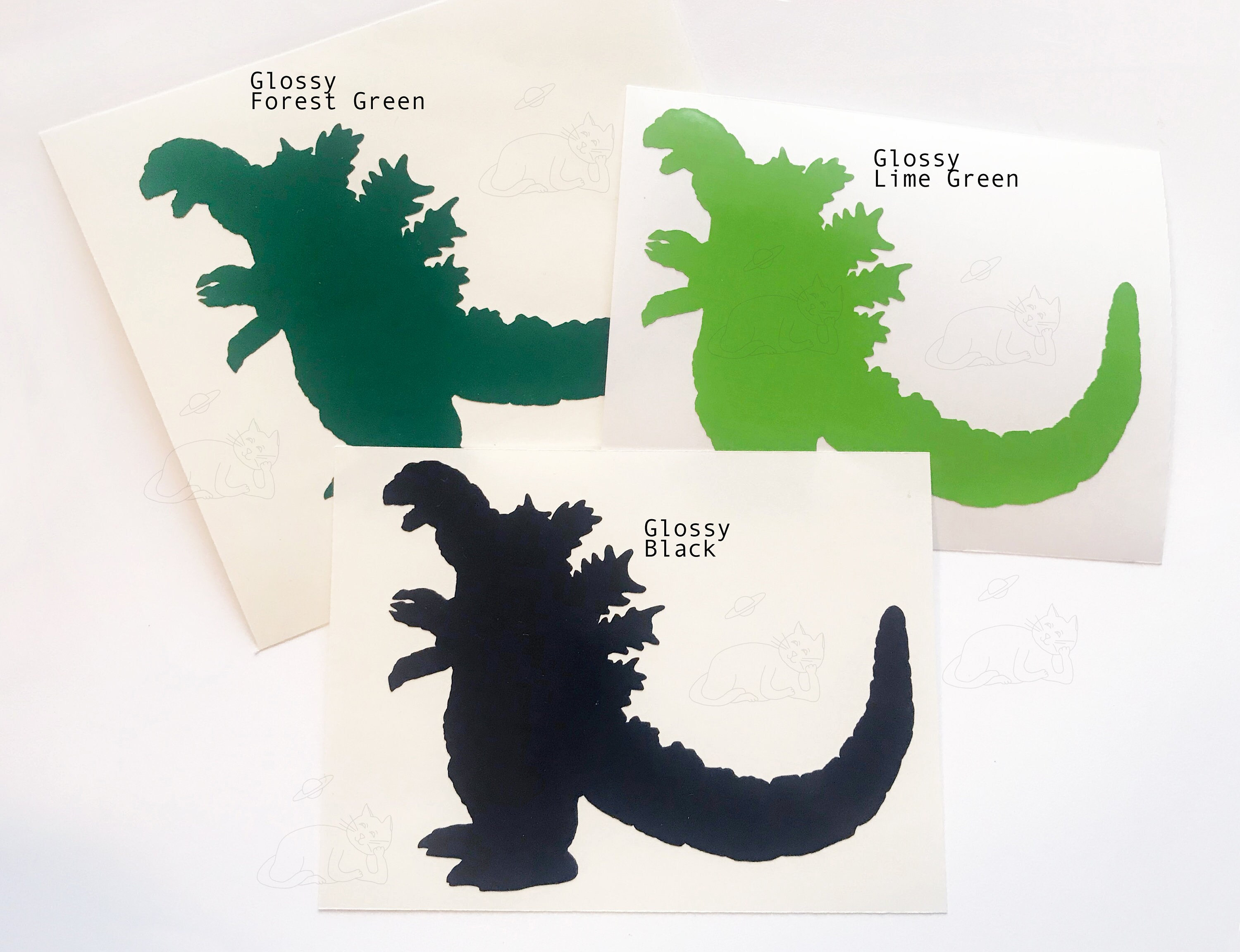 Godzilla Vinyl Decals | Car Window RV Decals | Laptop Mug Cup Tumbler ...