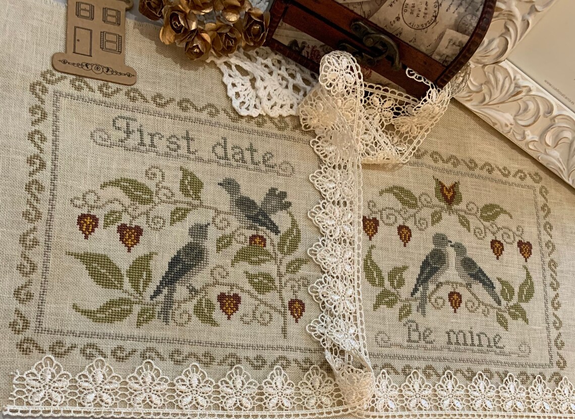 PDF Pattern. Design "be Mine" .downloaded Pattern. 8 Colors DMC. (2nd ...