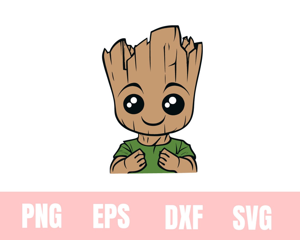 Green Groot Outline DIGITAL DOWNLOAD | Png Eps Dfx Svg - Etsy