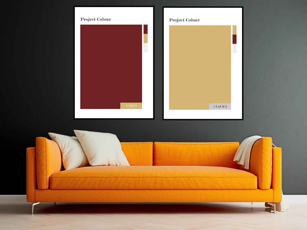 Set of 2 Color Art Prints Abstract Large Color Prints Color - Etsy