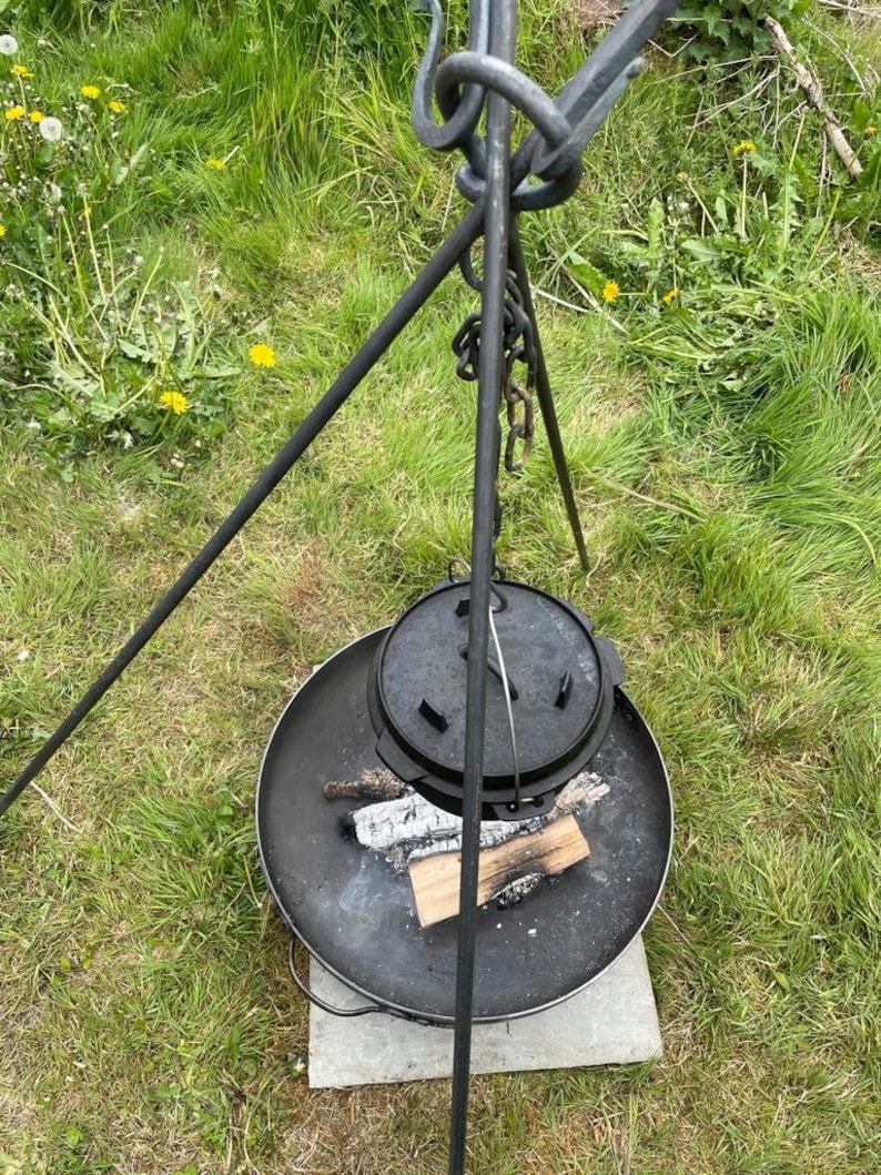 Campfire Cooking Tripod - Etsy UK