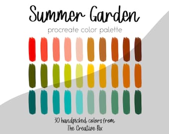 Summer Lovin Procreate Color Palette 30 Swatches Bright - Etsy
